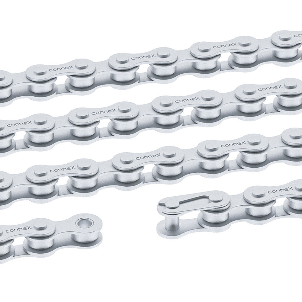 Connex 1Z1 BMX Single Speed Galvanised 1/8” 112 Link Bicycle Chain